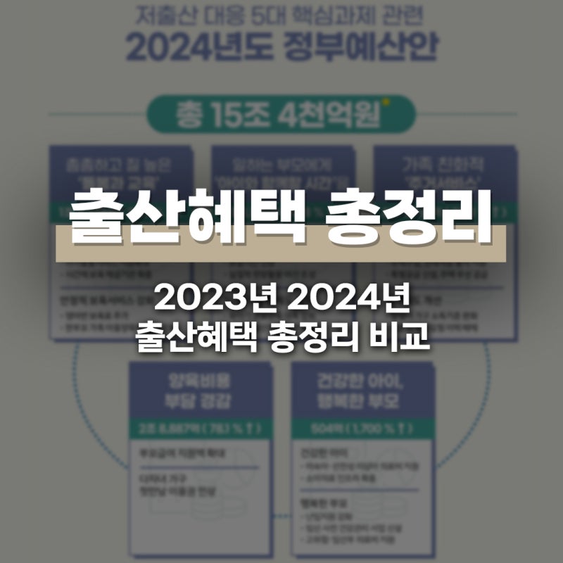 2024 출산혜택 2023 비교 육아휴직 부모급여 양육수당 출산지원금 보건소유축기대여 네이버 블로그
