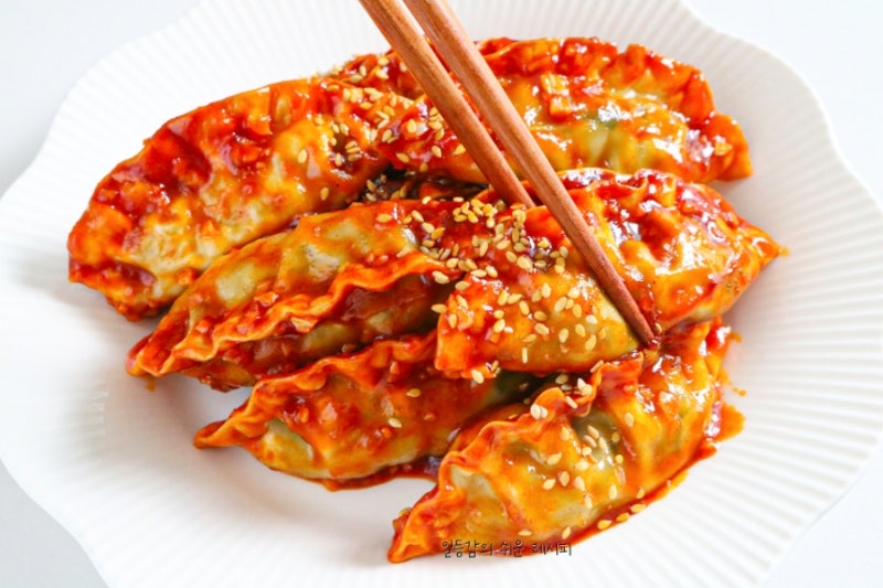 백종원 비빔만두 양념장 레시피 비빔만두 만들기 군만두 굽는법 네이버 블로그