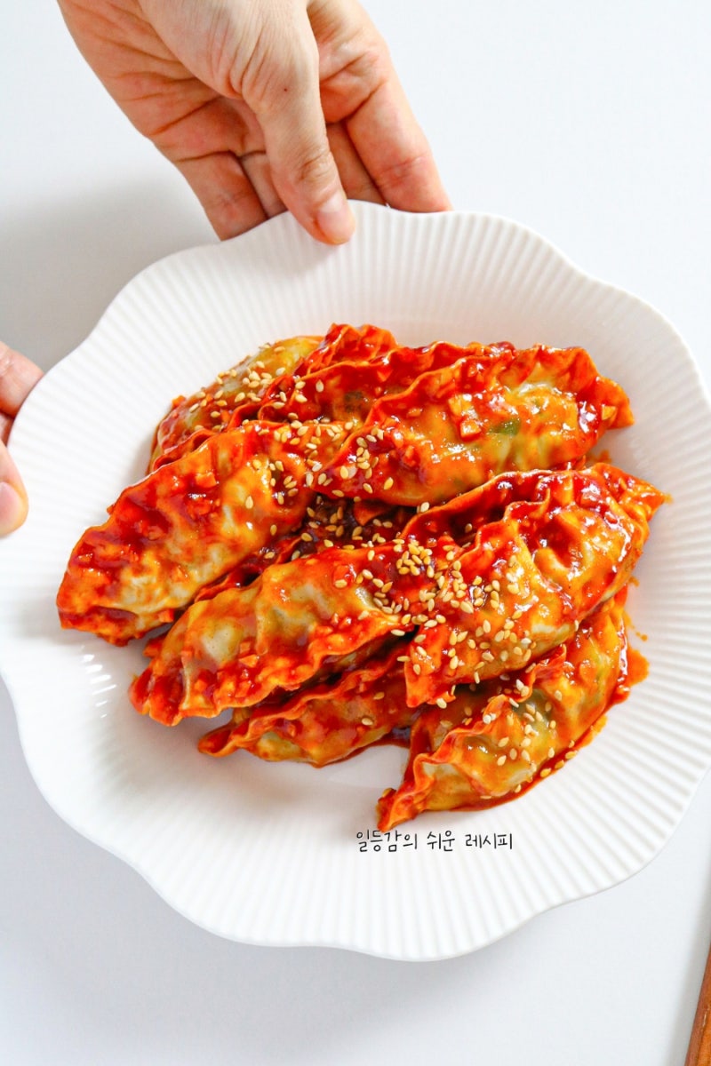 백종원 비빔만두 양념장 레시피 비빔만두 만들기 군만두 굽는법 네이버 블로그