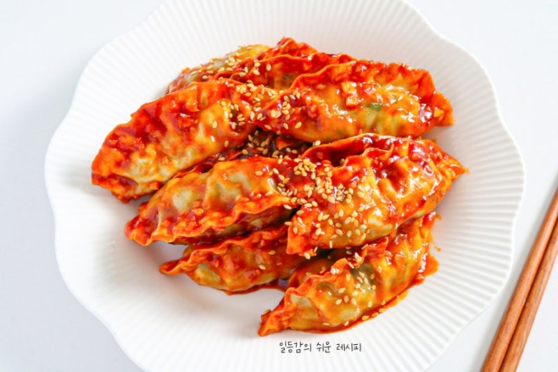 백종원 비빔만두 양념장 레시피 비빔만두 만들기 군만두 굽는법 네이버 블로그