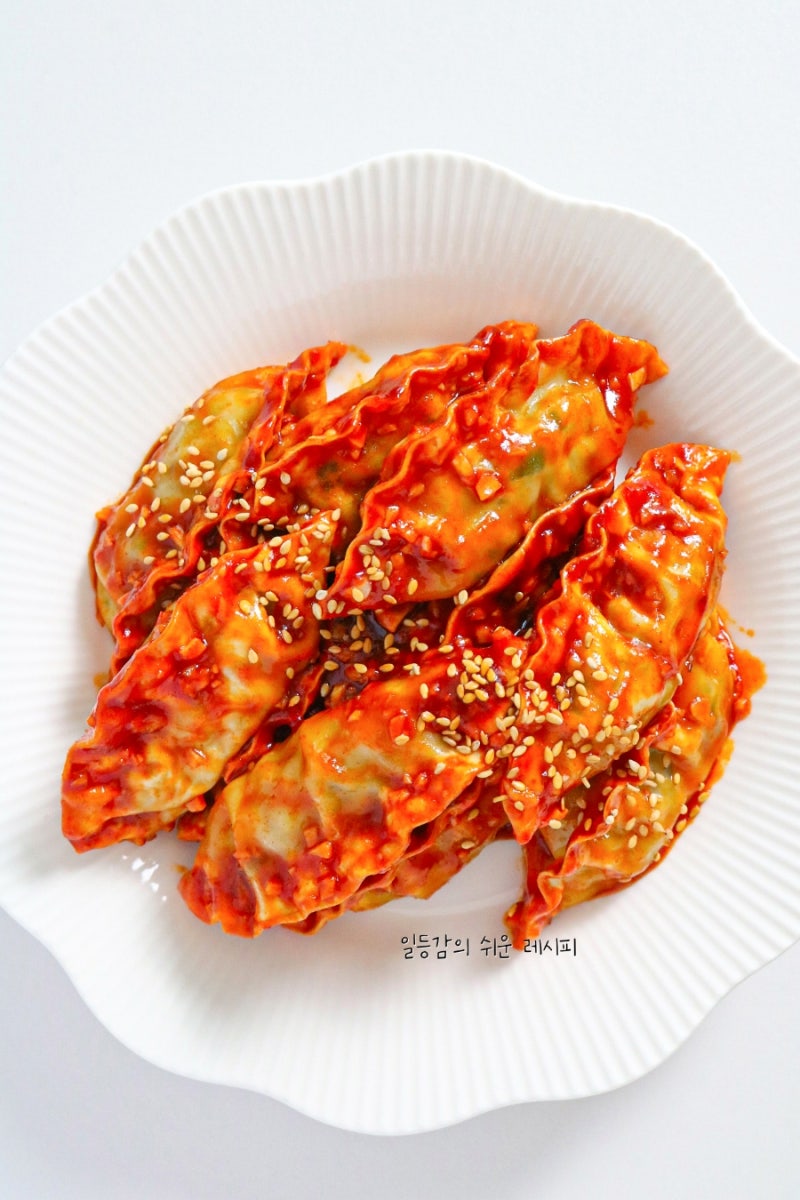 백종원 비빔만두 양념장 레시피 비빔만두 만들기 군만두 굽는법 네이버 블로그