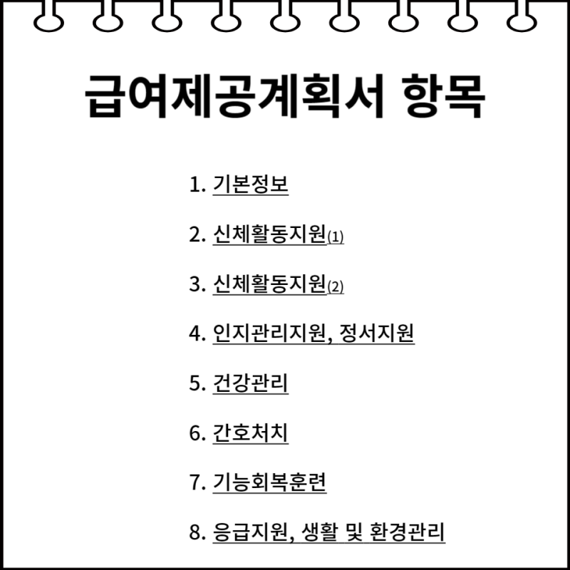 요양원 사회복지사 업무 Chapter 2 급여제공계획서 네이버 블로그
