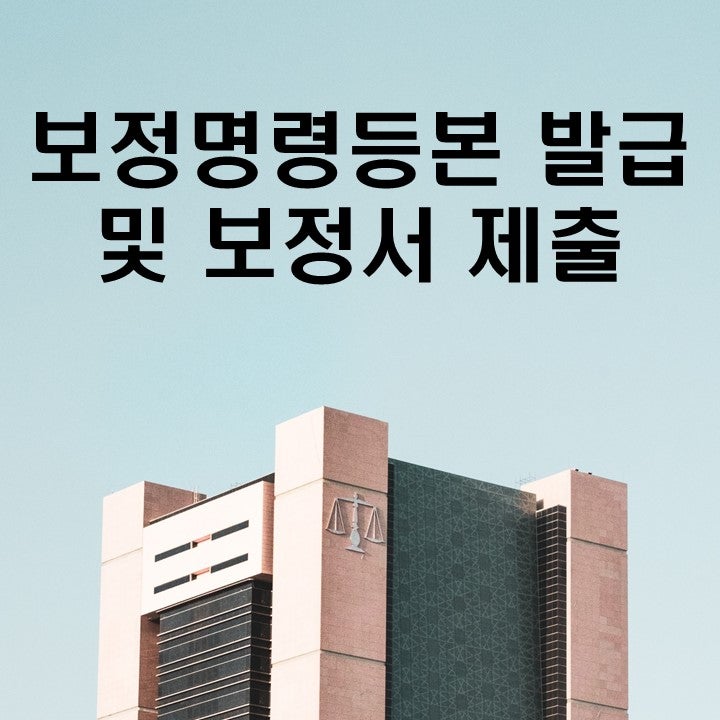 공통 보정명령 등본 발급 및 보정서 제출 방법 네이버 블로그