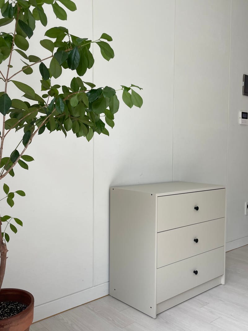 이케아 GURSKEN 구르스켄 3단 서랍장 조립 방법 후기 : 네이버 블로그