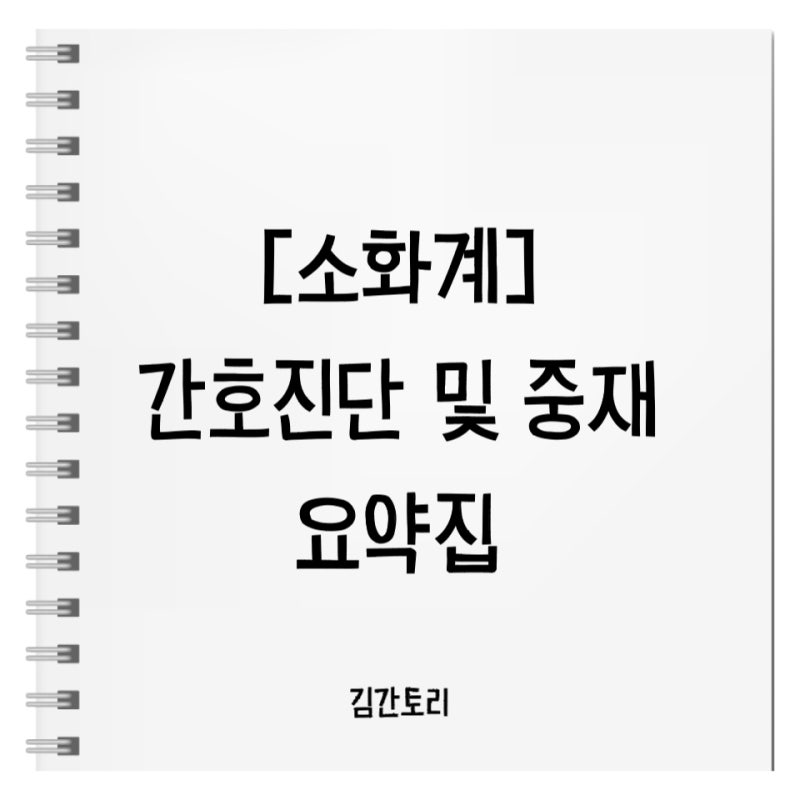 간호학과 소화계 간호진단 및 중재 한눈에 보기 요약집 네이버 블로그