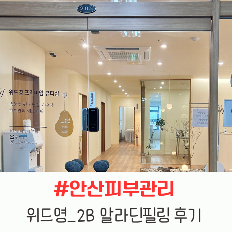 여드름 관리 안산 피부관리 추천 위드영 알라딘 필링 흉터 남지 않는 압출 네이버 블로그