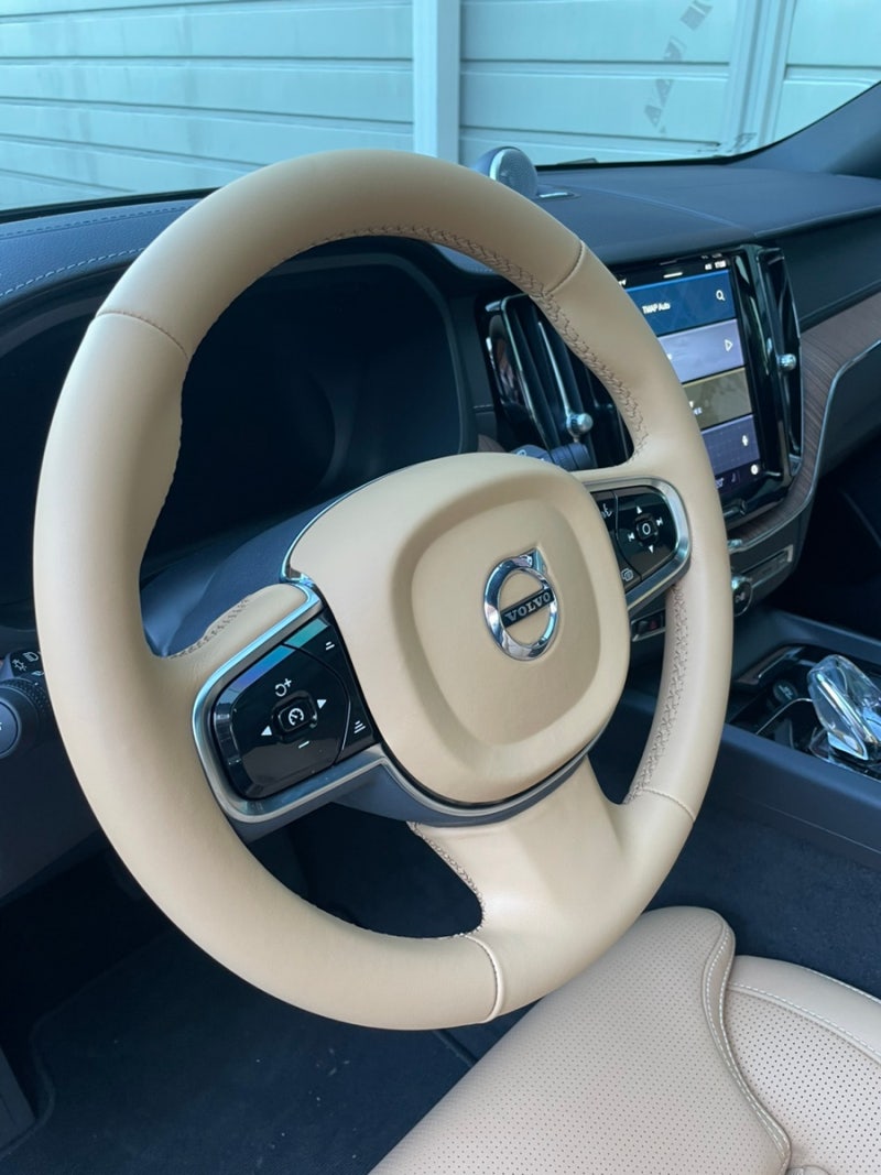 더핸들 볼보 Xc60 브라운핸들 가죽교체작업 네이버 블로그