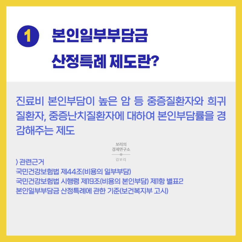 산정 특례 대상자 경감 혜택 비급여 신청 방법 유효기간 대상 소급 적용 장애인 네이버 블로그
