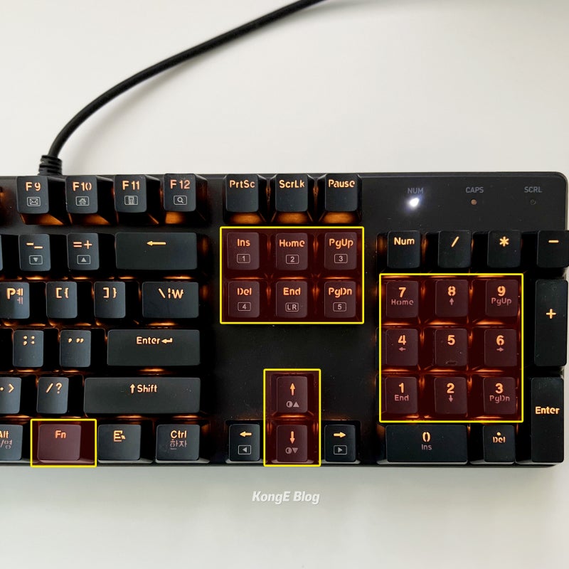 가성비 좋은 앱코 해커 K590 게이밍 기계식 키보드 사용 후기 : 네이버 블로그