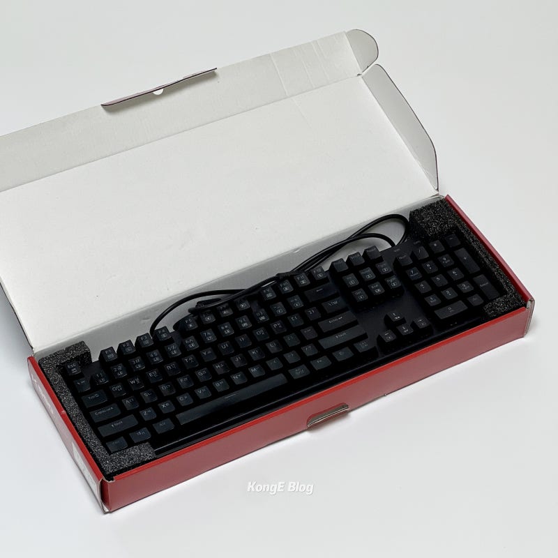 가성비 좋은 앱코 해커 K590 게이밍 기계식 키보드 사용 후기 : 네이버 블로그