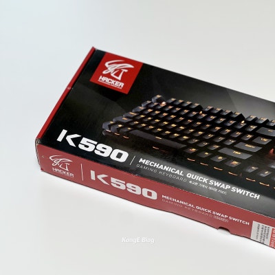 가성비 좋은 앱코 해커 K590 게이밍 기계식 키보드 사용 후기 : 네이버 블로그