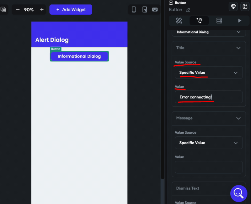 [ 코드없이 개발하기 Flutter Flow ] 130#.액션 기능 (Alerts(1) - Alert Dialog) : 네이버 블로그