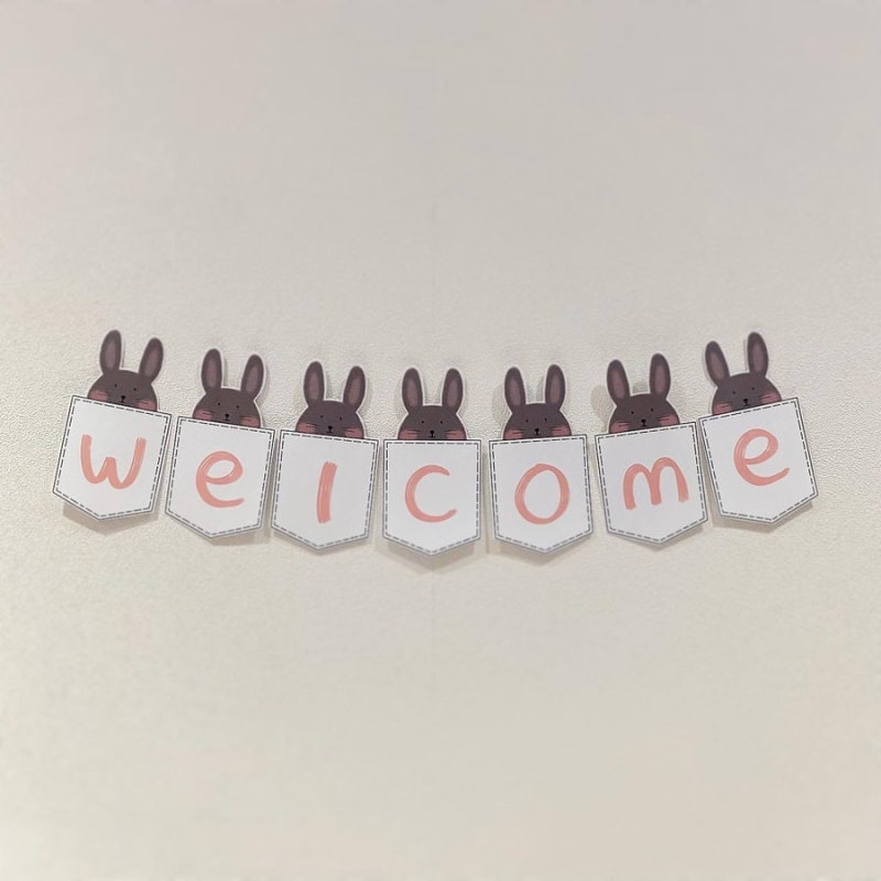 느리쌤 2023 Welcome 가랜드 계묘년 토끼 가랜드 네이버 블로그