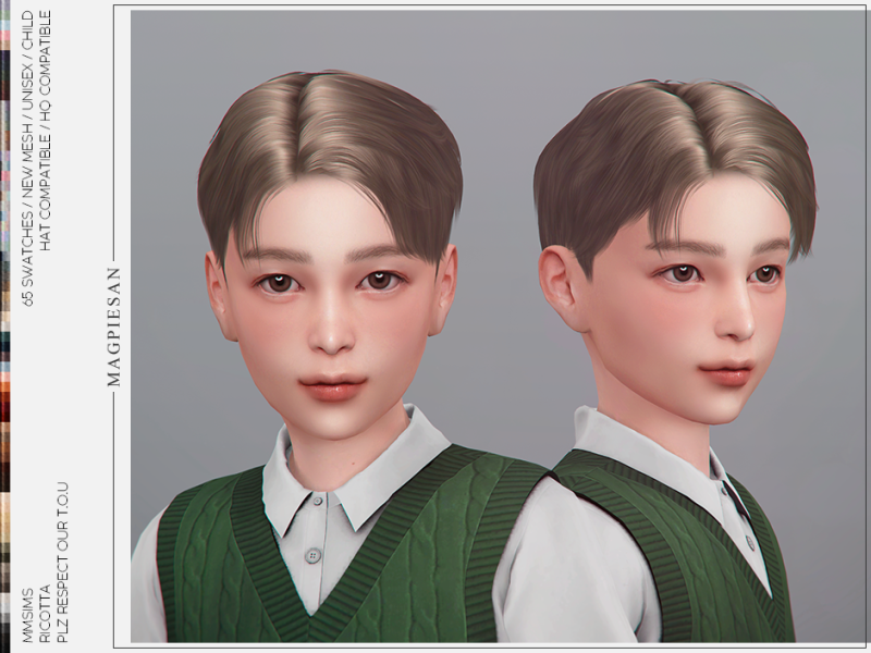 심즈4 CC 어린이 헤어 // MMSIMS Hair Ricotta CU : 네이버 블로그