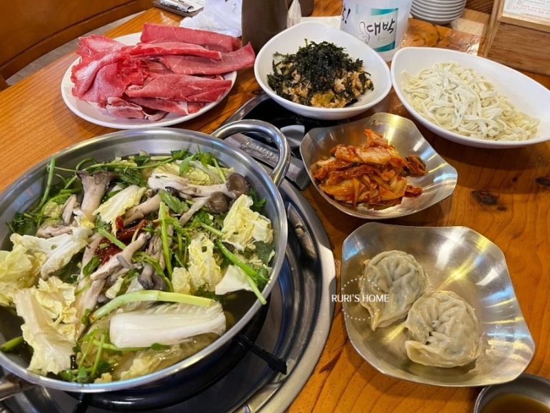 평택 안중 맛집 송담칼국수 산장 느낌 샤브샤브 칼국수 맛집 네이버 블로그