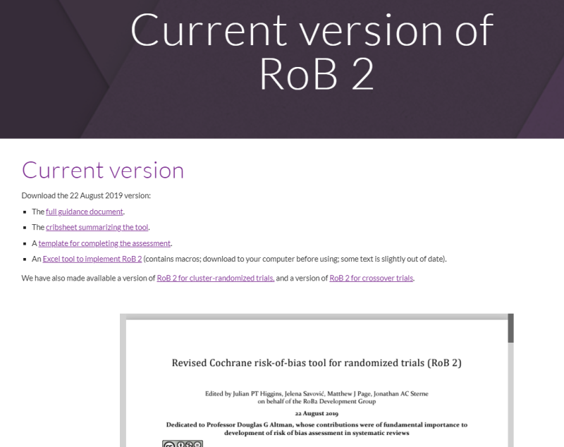 코크란 질평가 도구2.0(ROB 2.0) : 네이버 블로그