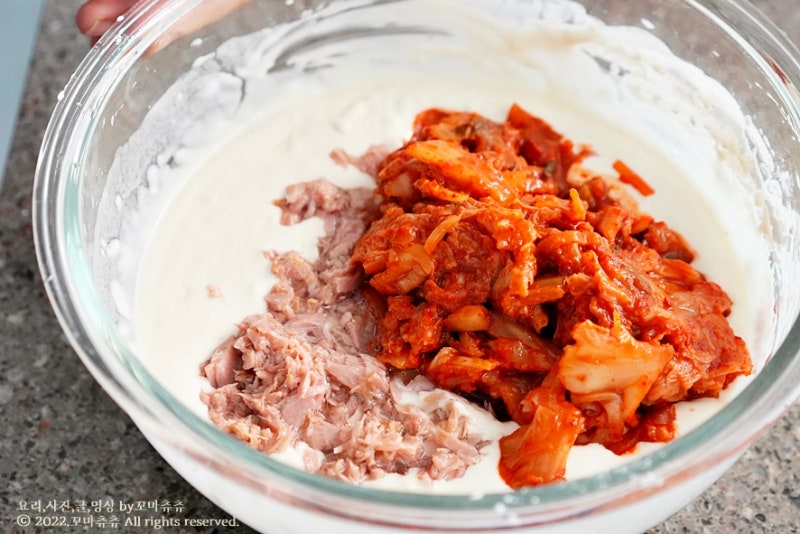 참치 김치전 바삭하게 만들기 완벽한 김치전 만드는법 김치부침개 반죽 김치요리 네이버 블로그