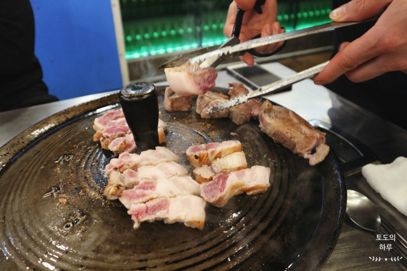 목살이 맛있었던 구워주는 하단고기집 목구멍 : 네이버 블로그