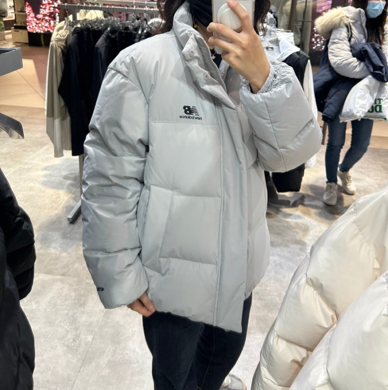 뉴발란스 액티브 숏 연아다운 플라워 숏 패딩 사이즈 팁 네이버 블로그