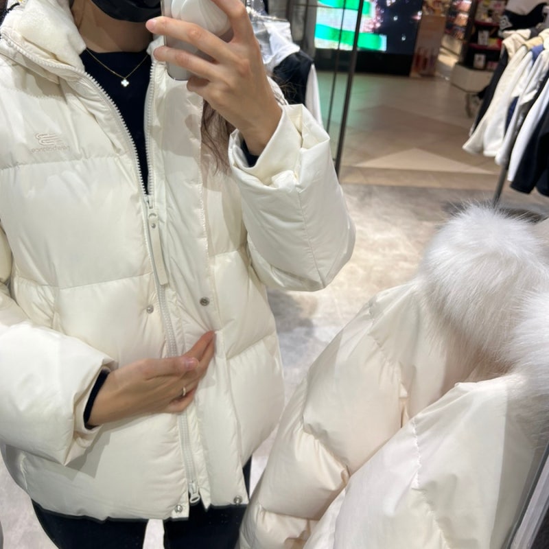 뉴발란스 액티브 숏 연아다운 플라워 숏 패딩 사이즈 팁 네이버 블로그