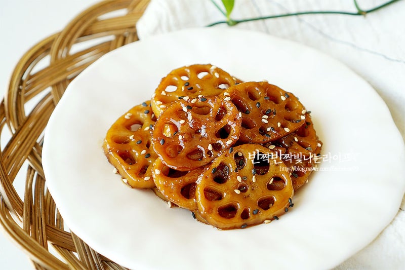 쫀득한 연근조림 만드는 법 연근조림 맛있게 하는법 연근요리 네이버 블로그