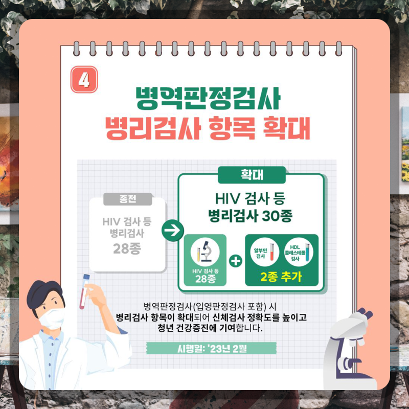 병역 입영 판정검사 2023년 달라지는 병역제도 사회복무요원 등 네이버 블로그