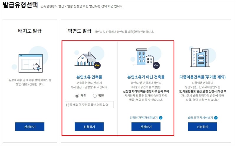 건축물현황도 온라인 발급 방법 네이버 블로그