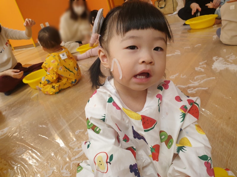 18개월아기 김해 신세계 아카데미 파파룰라 눈놀이 And 우동곤약 촉감놀이 네이버 블로그