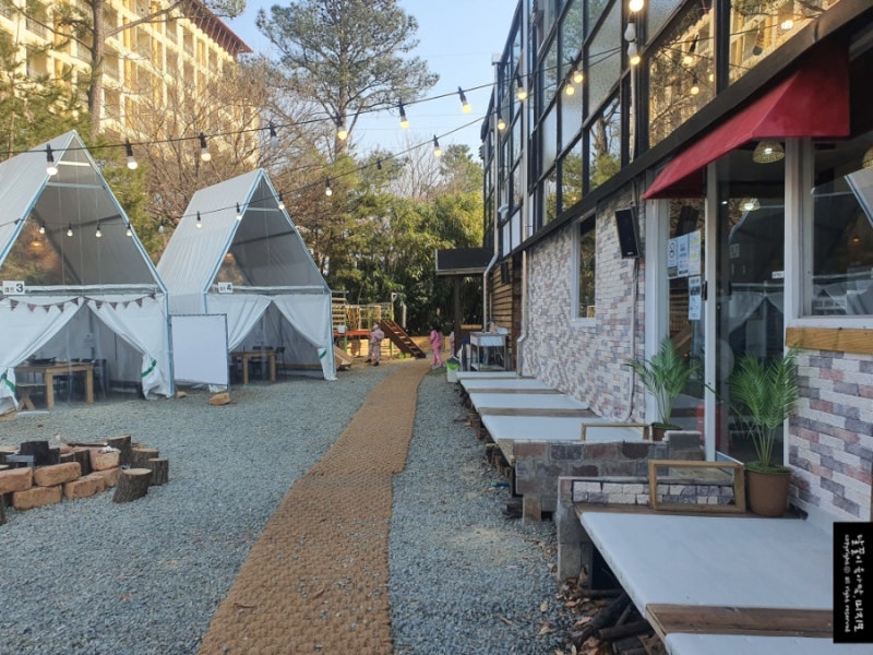 기장 캠핑분위기 야외 바베큐 더숲 네이버 블로그