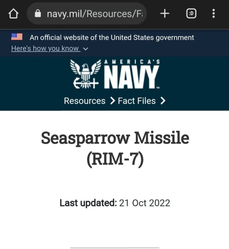 미국, 물량전이 가능한 방공무기 지원결정... [ RIM-7 '시 스패로우' 공여 ] : 네이버 블로그