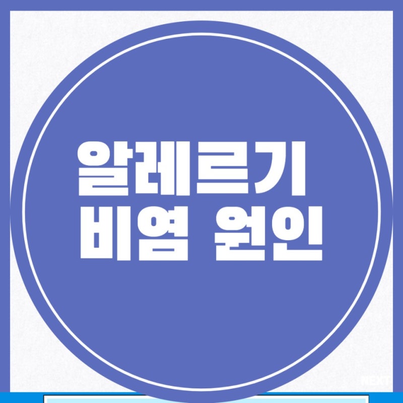 알레르기 비염 증상 원인 치료 예방 인후통 네이버 블로그