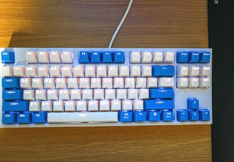기계식 키보드 추천 게이트론 CK87 황축 사용 후기 : 네이버 블로그