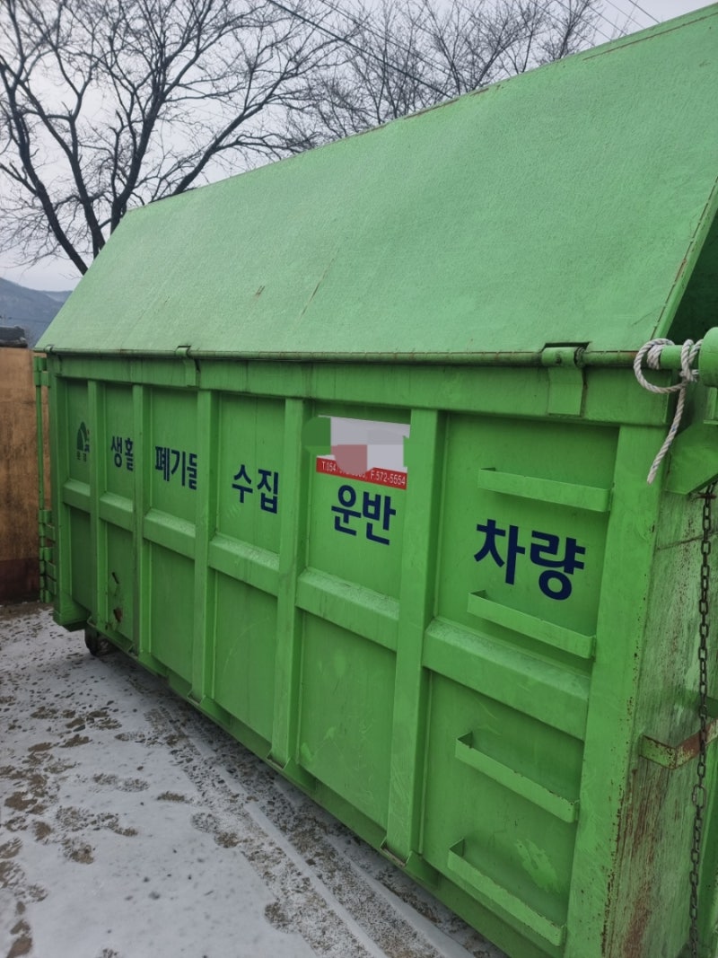 10루베암롤박스 5톤암롤박스 양문형롤박스 폐기물수집운반용 레일폭 720내측 수동덮개달린 고정용암롤박스 매매 특트럭