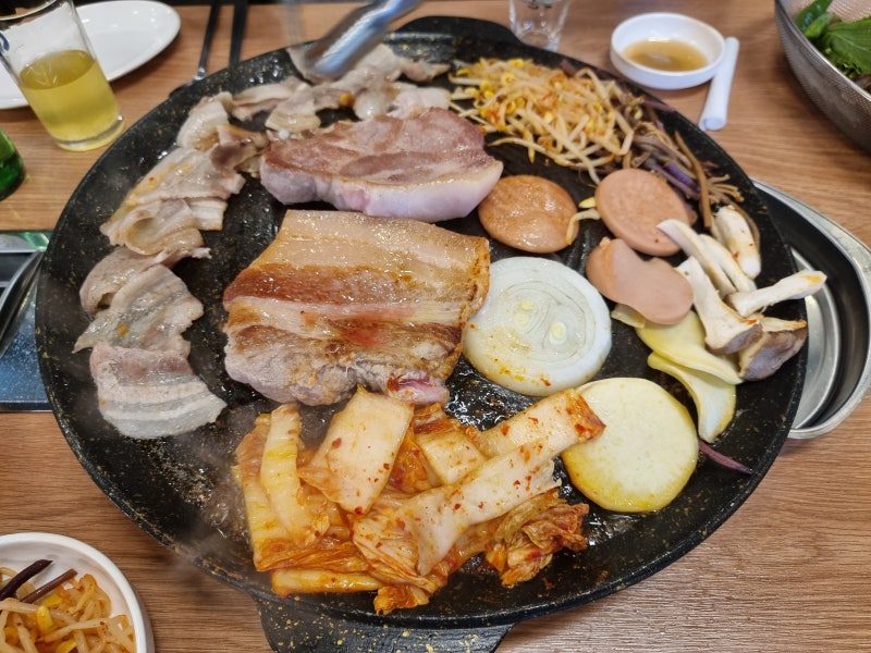 대전 괴정동 고기집 미나리솥뚜껑 롯데백화점 고기 맛집 네이버 블로그