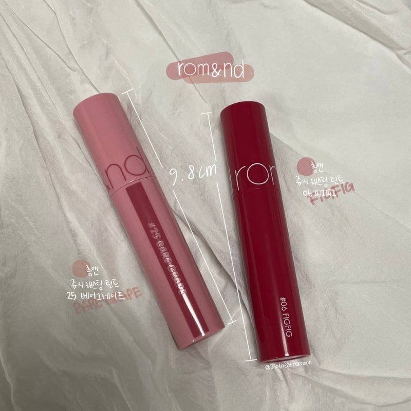 여름뮤트 틴트롬앤 쥬시 래스팅 틴트 25 베어 그레이프 And 06 피그피그 네이버 블로그