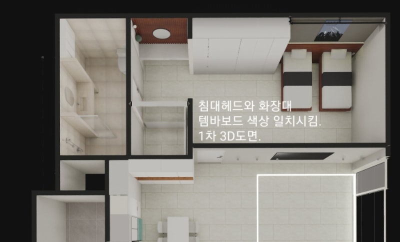 30평대 아파트 인테리어 화성시 향남 아델리움 34평 3편 안방과 자녀방 인테리어 침대 헤드보드 제작 붙박이장 제작