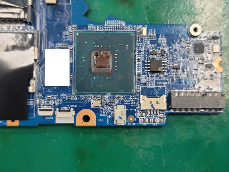 [한성컴퓨터의 노트북 리페어서비스를 소개합니다 9] CPU PCH칩 폭팔로 인한 전원불량 (EH58) : 네이버 블로그