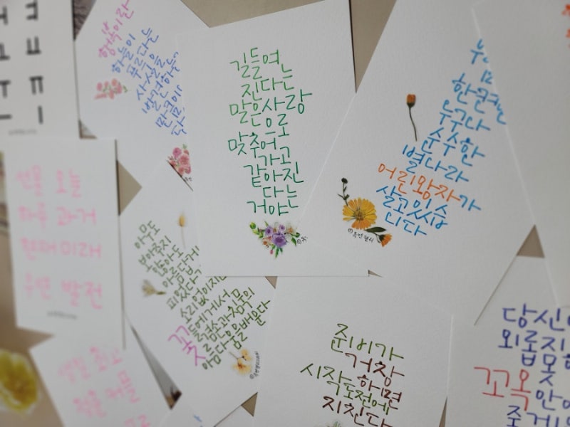우리 한글이 이렇게 예쁜지 몰랐다 한글새움자격증 한글쓰기강사 포트폴리오완료했어요 네이버 블로그