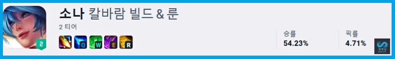 칼바람소나 룬 아이템 정보 네이버 블로그