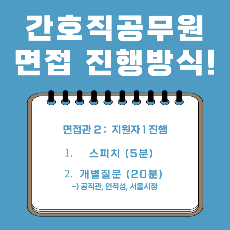 2022 서울시 간호직공무원 면접 합격수기 네이버 블로그