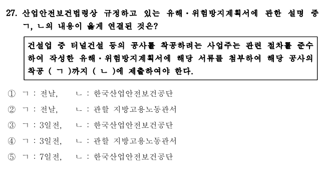 산업안전지도사 기출문제 풀이 427 산업안전보건법 상 유해위험방지계획서에 관한 사항 네이버 블로그