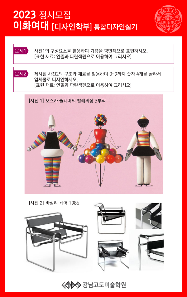 2023학년도 이화여대 정시 디자인학부 실기고사 출제주제 네이버 블로그