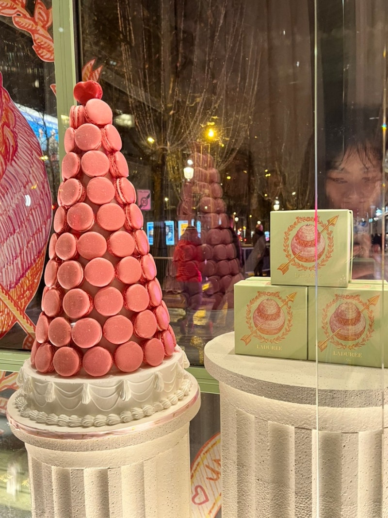 프랑스 파리여행 2 4 에투알 개선문야경 샹젤리제거리 라뒤레 본점포장 마카롱맛추천 맛집le Comptoir