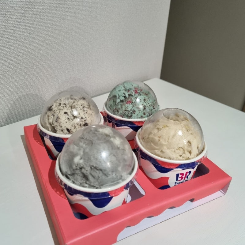 베스킨라빈스 내맘대로 4가지맛 아빠왔다팩 솔직후기 Feat윈터민트초코맛 네이버 블로그