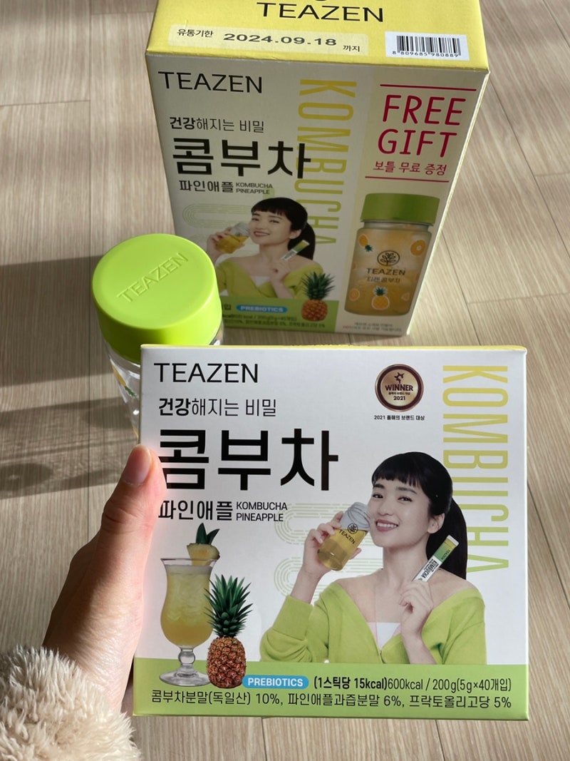 티젠 콤부차 파인애플 맛 후기내돈내산카페인함량 비교임산부 콤부차 추천 네이버 블로그