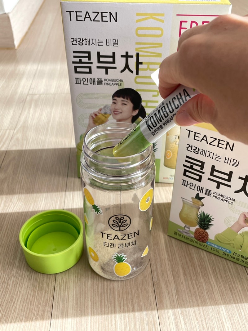 티젠 콤부차 파인애플 맛 후기내돈내산카페인함량 비교임산부 콤부차 추천 네이버 블로그