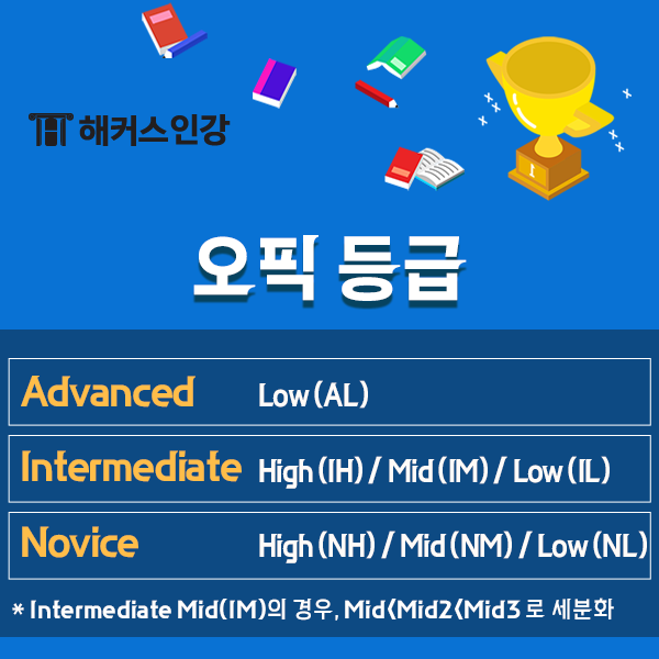 오픽등급 구분 한눈에!OPIc IH 달성 꿀팁까지 : 네이버 블로그