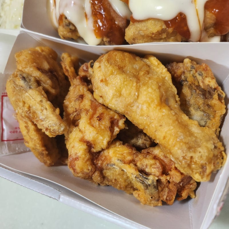 처갓집 양념치킨 광주 치평점 - 슈프림양념,후라이드 치킨, 라이스치즈볼 : 네이버 블로그