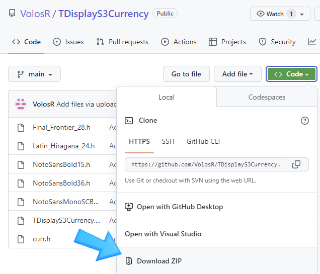 T-DisplayS3 아두이노 유로 달라 환율 표시 예제 돌려보기 : 네이버 블로그