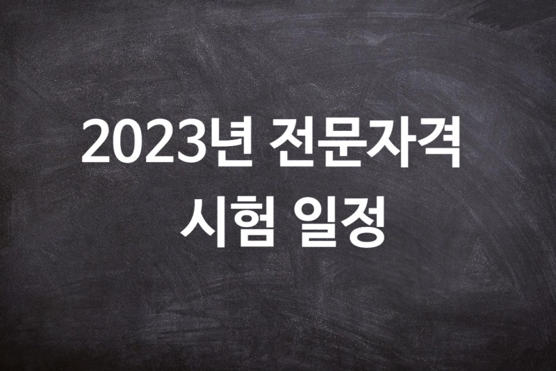 이과 전문직문과 전문직과 전문자격시험 2023년 일정감평사감정평가사시험 공인회계사시험cpa 변리사공인세무사관세사